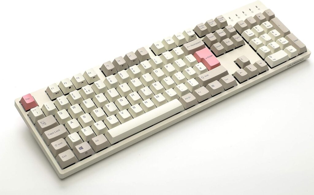Beige Mechanical Keyboard - DURGOD | Best Wireless Mechanical Keyboard ...