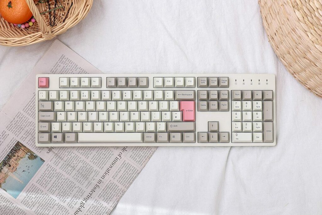 Beige Mechanical Keyboard - DURGOD | Best Wireless Mechanical Keyboard ...