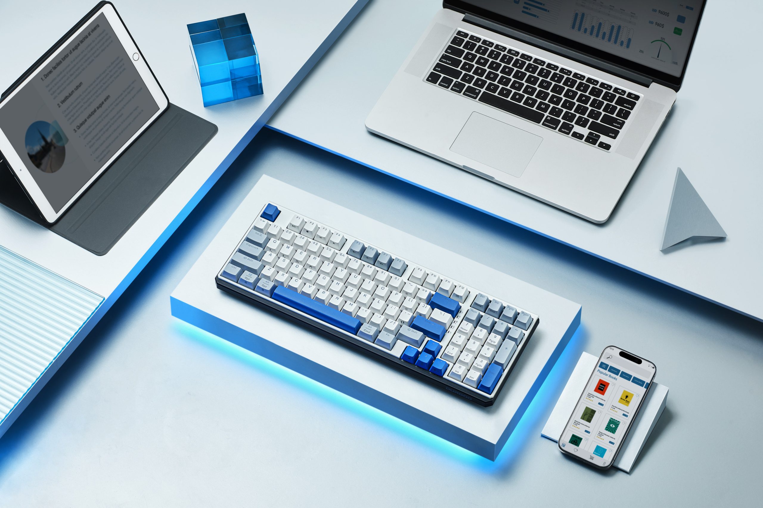 DURGOD K615W Corona Echo | Tri-Mode Mechanical Keyboard