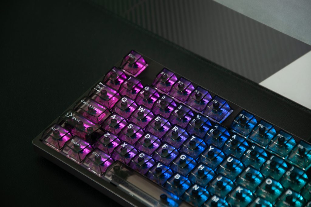 Transparent Mechanical Keyboard for Stylish Performance
